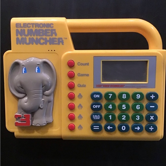 Toys | Vtech Vintage 1989 Electronic Number Muncher Kids Toy Yellow ...